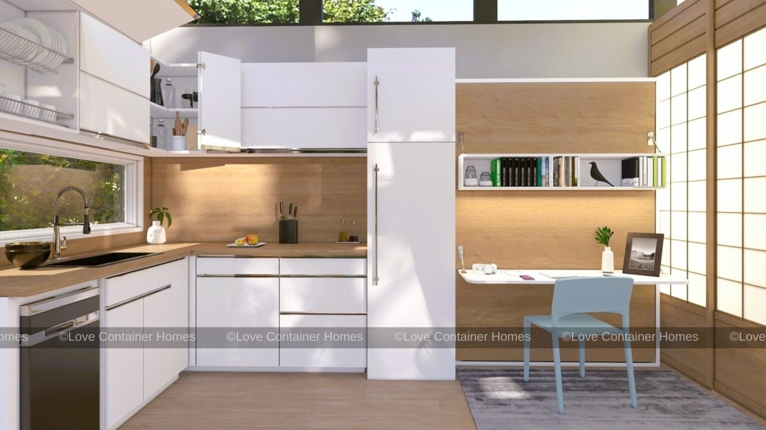 Aloha Eco Haven - A Shipping Container Home on Trailer in Hawaii - Love ...